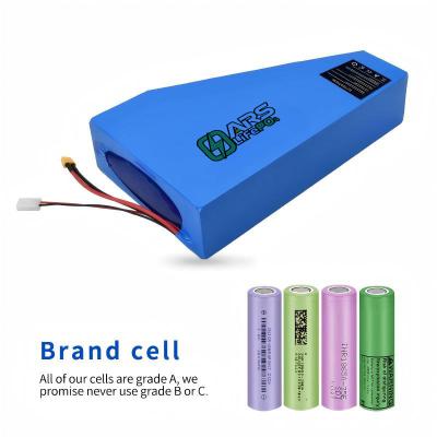 China Custom 18650 Triangular Electric Bicycle Battery Pack 72v 52v 48v 20ah 30ah 40ah 18650 Battery Pack for sale