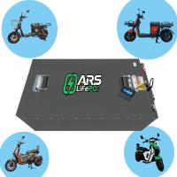 China ARS LiFePO₄ 48V 60V 72V 30Ah  suitable for citycoco U2 pro electric bicycle for sale