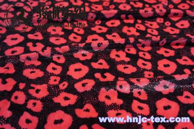 China anti static high quality printedpoly spun velour/micro velvet for apparel and upholstery for sale