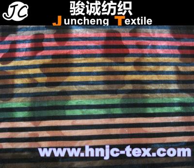 China New colorful stripes shimmer and stretchy spendex polyester blended fabric for apparel for sale