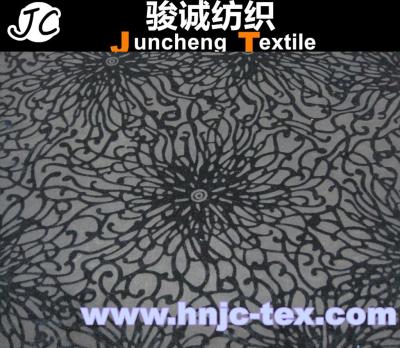 China New burnout pattern spendex and polyester blend elastic non-invert fabric for sale