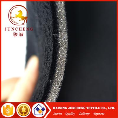 China 2017 new 3mm super soft pile laminated with foam for upholstery and car set fabric for sale