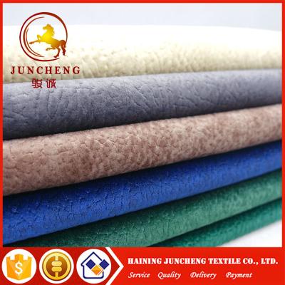 China 2018 popular 380gsm foil printed velvet fabric bonded with fleece for sofa and upholstery for sale