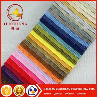 China 2018 knitting factory directly knitting velvet checked fabric bonded with tc fabric for sofa and furniture for sale