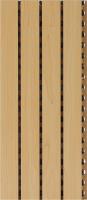 China Grooved MDF Wood Fiber Acoustic Panels Classic Design Sound Absorbing 2440mm for sale