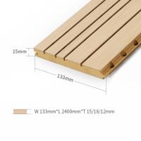 China Artistic Grooved Acoustic Panels , MDF Sound Absorbing Wall Panels Modern Design for sale