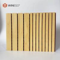 China Fire Retardand MDF Grooved Acoustic Panels Melamine Finish For Wall Decoration for sale