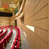 China Fire Retardand MDF Grooved Acoustic Panels Melamine Finish For Wall Decoration for sale