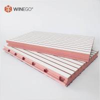 China Custom Color Grooved Acoustic Wood Wall Panels 15mm For Aesthetically Spaces for sale