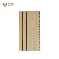 China Eco-friendly and Stylish Grooved Acoustic Panel for Auditorium Church Theater for sale