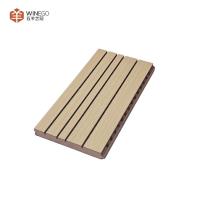 China Eco-friendly and Stylish Grooved Acoustic Panel for Auditorium Church Theater for sale