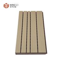 China Eco-friendly and Stylish Grooved Acoustic Panel for Auditorium Church Theater for sale