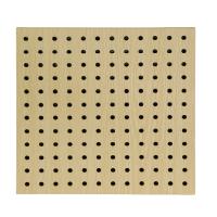 China Round Hole Structure Acoustic Perforated Wood Panels 2400mm 0.9NRC CE FSC for sale