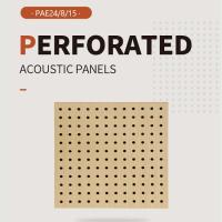 China Stylish Decorative Perforated Acoustic Wood Panels for Commercial Studio for sale