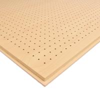 China Perforted Suspended Ceiling System Acoustic Soundproofing Panels 600x600mm Wooden for sale