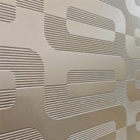 China Office Room Interior 3D Decorative Wall Panels , MDF Wall Art Panels 1200x2400mm for sale