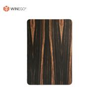 China Interior Laminate Wall Panels With Smoked Wood Grain Veneer Finish Custom for sale