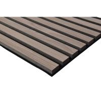 China Sound Absorption Acoustic Wood Slat Wall Panel On Black Felt Backing 0.85 NRC for sale