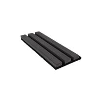 China Black Oak Acoustic Wooden Slat Wall Panels 600x2400mm 0.85 NRC Sound Absorption for sale