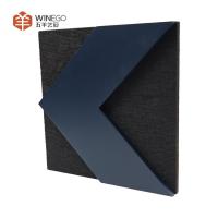 China Artistic Shapes PET 3D Acoustic Wall Panel with Painting Modern Design for sale