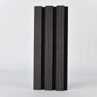 China 2400mm Natural Oak Acoustic Slat Wood Wall Panels With Black Grey Felt Backing for sale