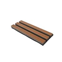China Veneer Finish Acoustic Wood Slat Panels With Felt Backing W600xL2400xT21mm for sale