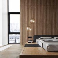 China Sound Proof Walnut Acoustic Wood Slat Panels Eco Friendly Engineered Veneer Finish for sale