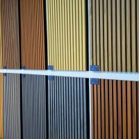 China Three Side Wood Veneer Slat Wall Acoustic Panel Walnut E0 Grade 21mm Thick for sale