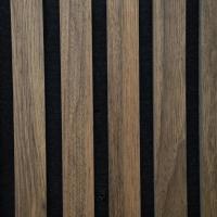 China 0.85 NRC Wood Slat Acoustic Panels Melamine Finish High Density For School Decor for sale
