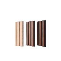 China Hot Seal Wood Slat Acoustic Panel  Aesthetics And Acoustic For Interior Wall for sale