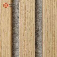 China Timeless Wood Slat Acoustic Panels For Harmonious Interiors Three Side Banding for sale
