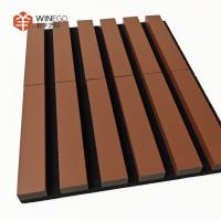 China Sleek Acoustic Wood Slat Panels For Quiet And Elegant Interiors Pure Color for sale