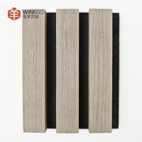 China Customized Different Colors Wood Slat Acoustic Panel Meet Aesthetic Requirements for sale