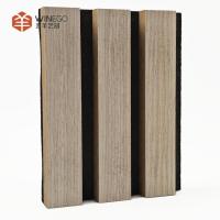China Customized Different Colors Wood Slat Acoustic Panel Meet Aesthetic Requirements for sale