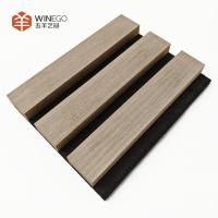 China Customized Different Colors Wood Slat Acoustic Panel Meet Aesthetic Requirements for sale