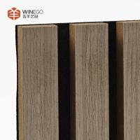 China Customized Different Colors Wood Slat Acoustic Panel Meet Aesthetic Requirements for sale