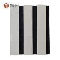 China Elegant Wood Slat Acoustic Panels With Wood Grain Texture For Living Room for sale