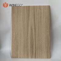 China Noise Reduction Woodgrain Print PET Decorative Acoustic Panels 9mm Thick for sale