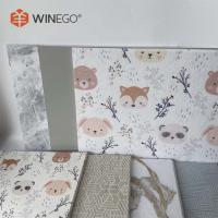 China Noise Reduction Woodgrain Print PET Decorative Acoustic Panels 9mm Thick for sale