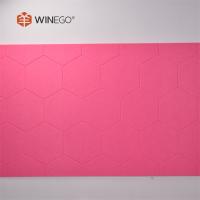 China Multi Color Plain Polyester Fiber Sound Absorbing Board Zero Emission For Wall for sale