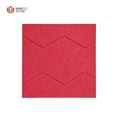 China Lightweight And Durable V-Grooved Polyester Acoustic Panel For Wall And Ceilling for sale