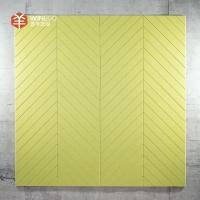 China Vibrant Color Options V-Grooved Polyester Acoustic Panel For Conference Halls for sale