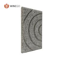 China Art Design And Innovation Wood Wool Acoustic Panel For Shopping Mall Wall for sale