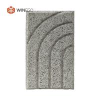 China Art Design And Innovation Wood Wool Acoustic Panel For Shopping Mall Wall for sale