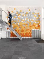 China Combine Aesthetic Appeal Wood Wool Acoustic Panels  With OEM Services For Gyms for sale