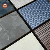 China Decorative Embossed Veneer Panels for Interior Wall Cladding 2400mm for sale