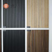 China Modern Wood Slat Acoustic Panel with PET Felt Backing for Wall and Ceiling for sale