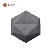 China Different Shapes to Choose 3D Polyester Acoustic Panels Lightweight For Home Wall for sale