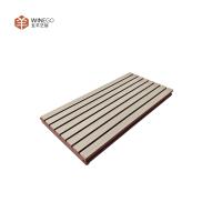 China Stylish Acoustic Treatment With Grooved Wooden Panels For Modern Architecture for sale