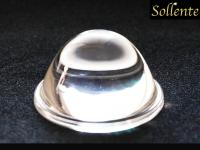 China High Bay Light LED Glass Lens , Metal Holder COB LED Lens 50mm 40 Degree for sale